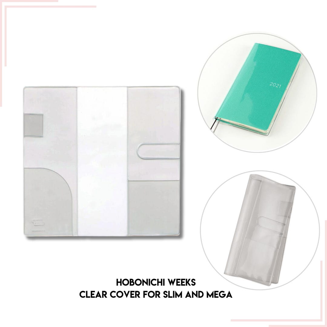 Cover for Hobonichi Weeks, Hobonichi Weeks Slim and Mega Planner Clear ...