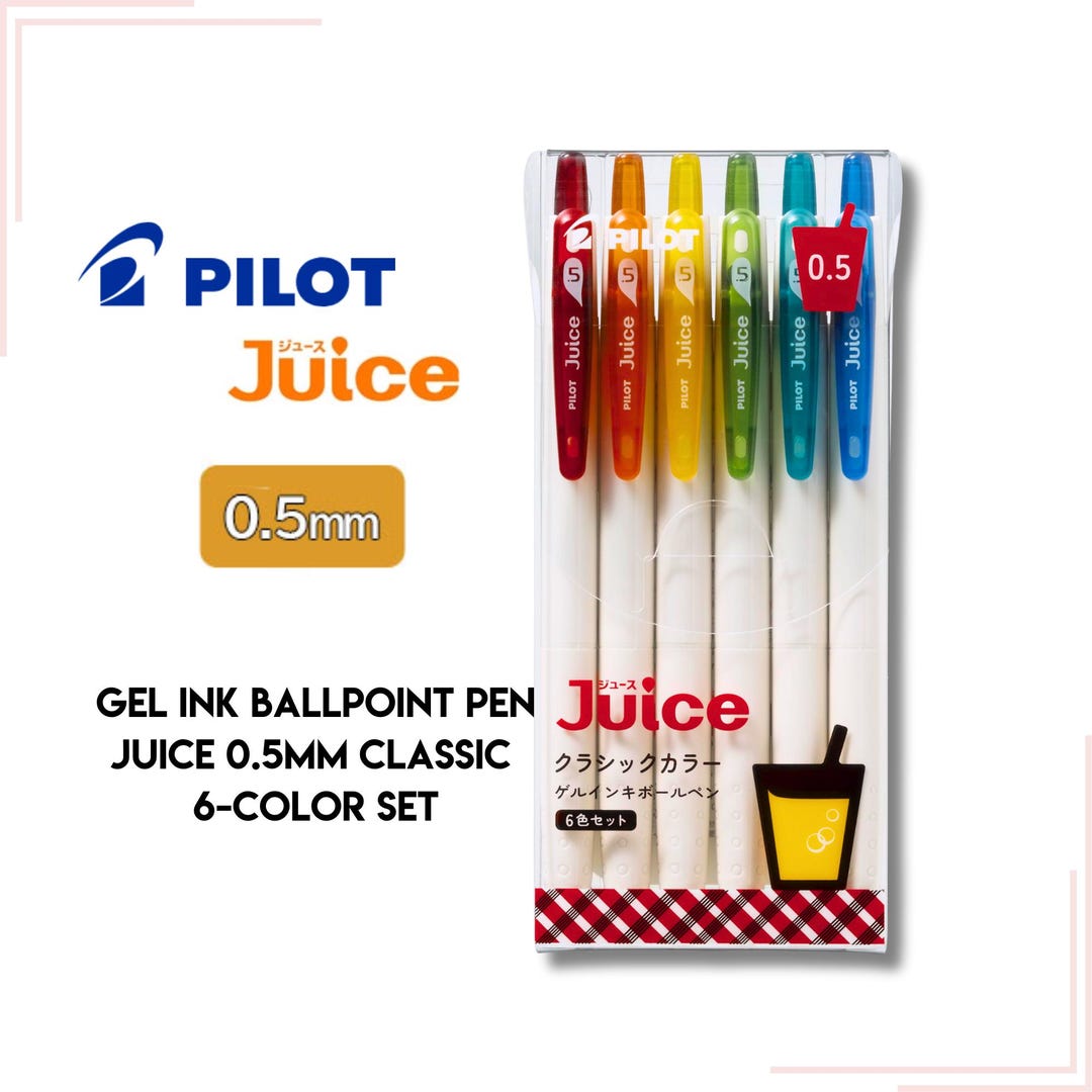 Pilot Gel Ink Ballpoint Pen Juice 0.5mm Classic 6-color Set - Etsy
