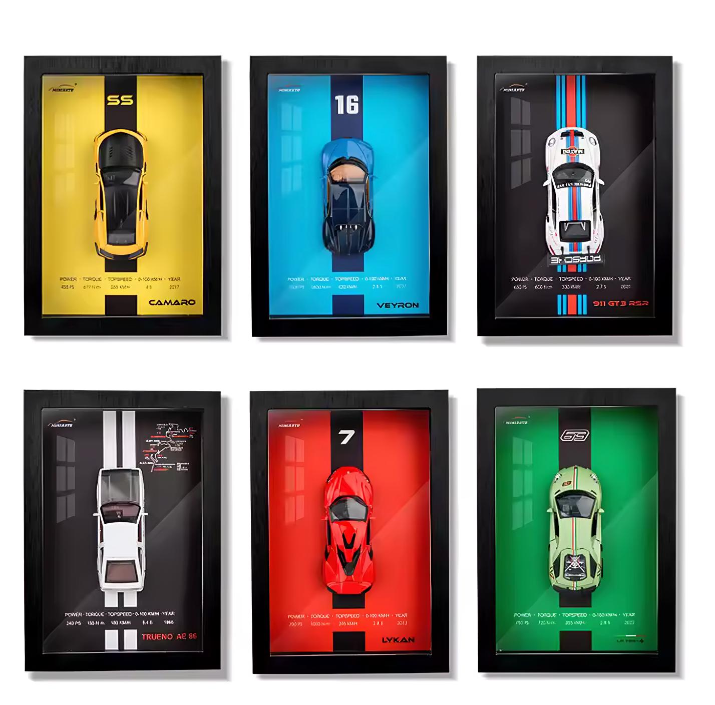 BMW M8 Replica Frame. Car in Frame.the Drift Frame ™. 3D Shadowbox ...