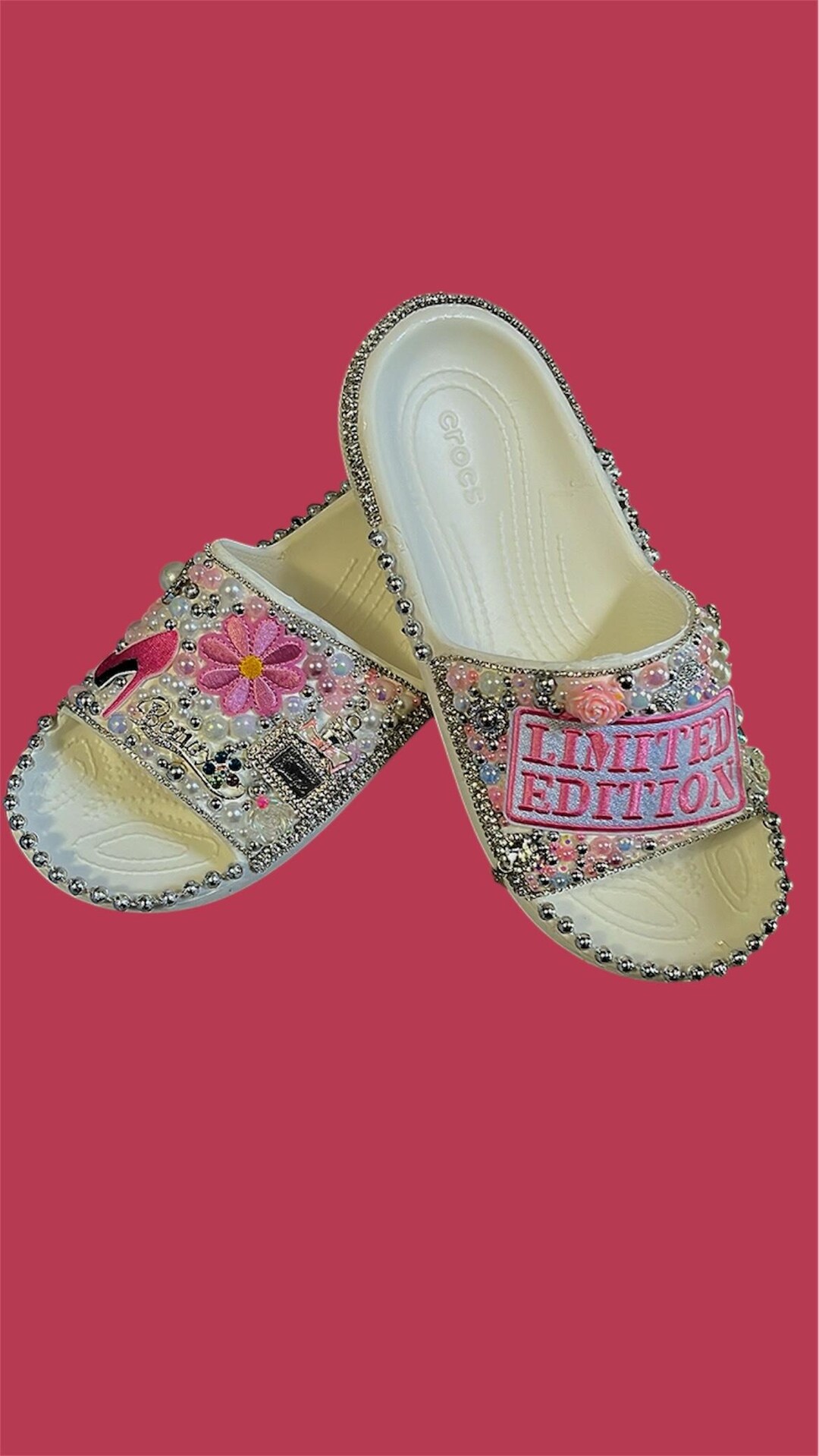 Bling Croc Slides - Etsy