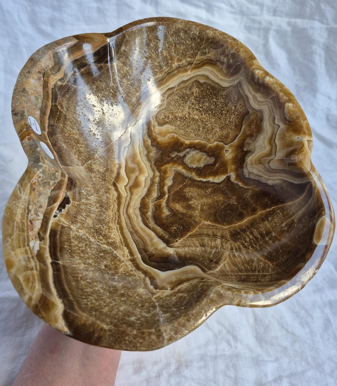 Handcarved Mexican Chocolate Onyx Bowl: Home Decor Gift - Etsy