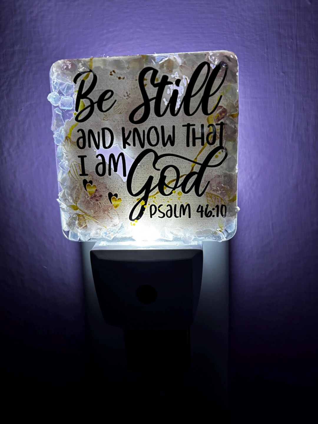 Easter/bible Verse Night Light Plug in With LED Auto Sensor From Dusk ...