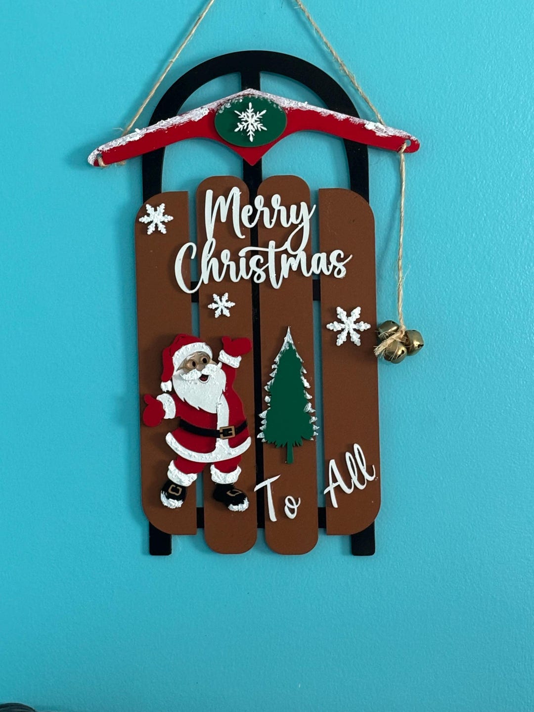 Santa Sleigh Sign - Etsy