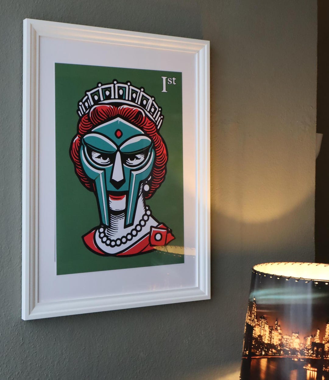 MF DOOM Print - Queen Elizabeth Masked - Music Poster | Wall Decor - Etsy