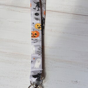 Halloween Lanyards, Pumpkins Witches Lanyards, Orange Gray Lanyard ...