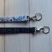 Blue Floral Lanyard Blue Lines Lanyard ID Badge Lanyard - Etsy