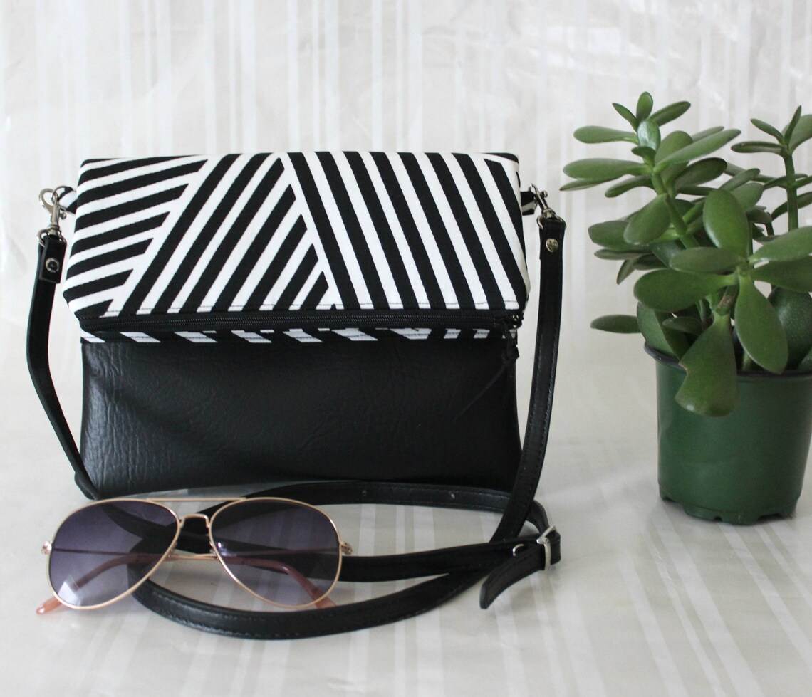 Foldover Crossbody Bag, Simple Crossbody Bag, JULIA Crossbody Purse ...