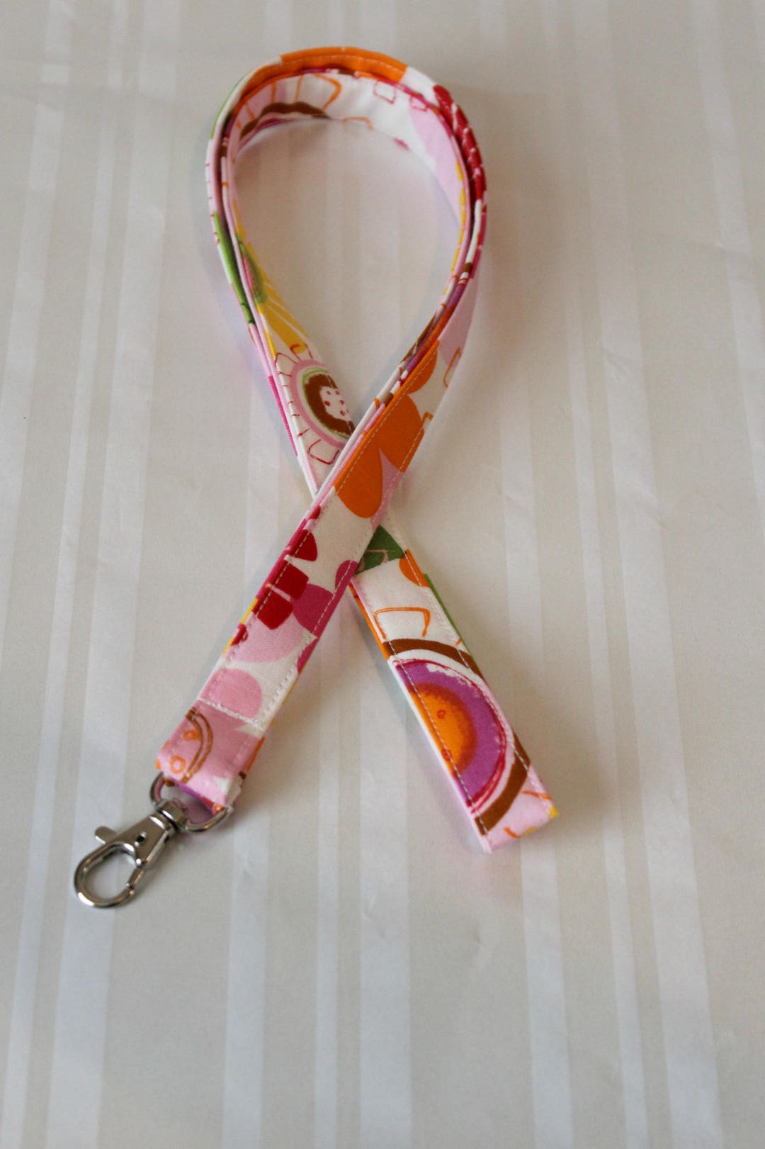 Girl Lanyard / Floral Lanyards / Pink Lanyards/id Badge Holder / Cute ...