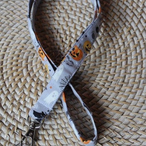 Halloween Lanyards, Pumpkins Witches Lanyards, Orange Gray Lanyard ...