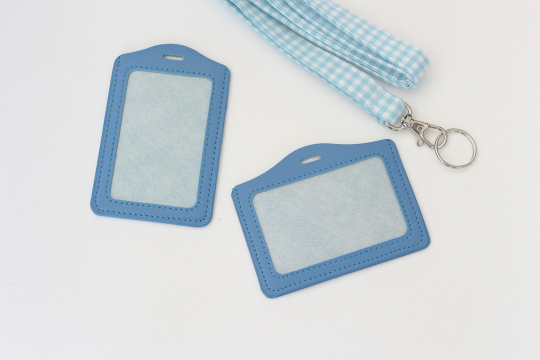 Blue Badge ID Holder / Vinyl Vertical Holder / Blue ID Badge / Vinyl ...