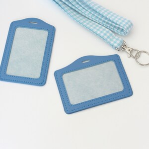 Blue Badge ID Holder / Vinyl Vertical Holder / Blue ID Badge / Vinyl ...