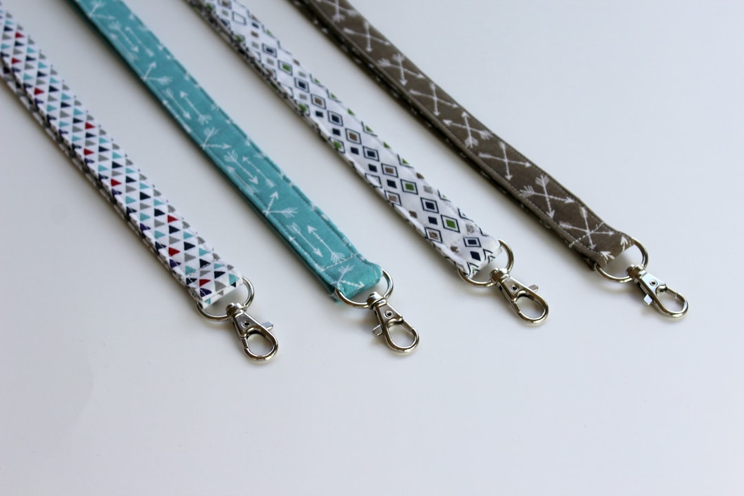 Blue Lanyard - Arrow Lanyard - Long Key Lanyard - ID Lanyard - Teacher ...