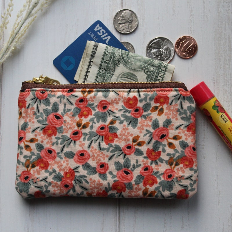 Floral Coin Purse - Etsy