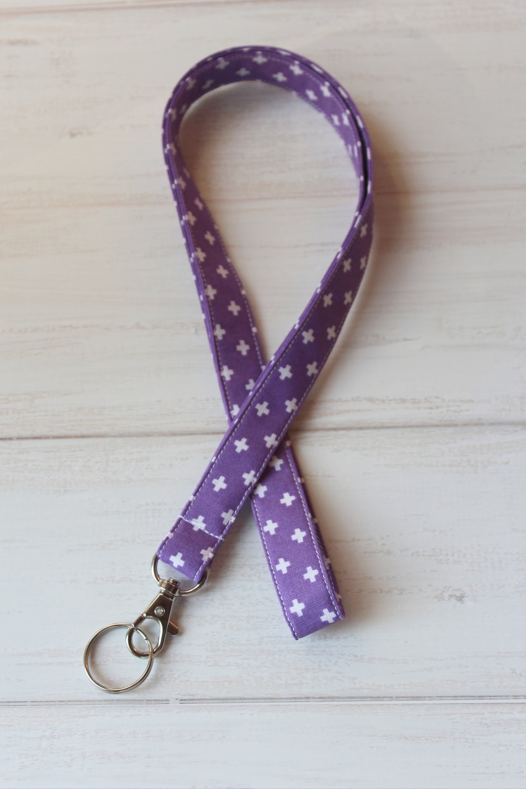 Purple Lanyard, Swiss Cross Lanyard, Nurse Lanyard, ID Badge Lanyard ...