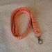 Orange Lanyard / Gingham Lanyards/key Lanyards/id Badge - Etsy