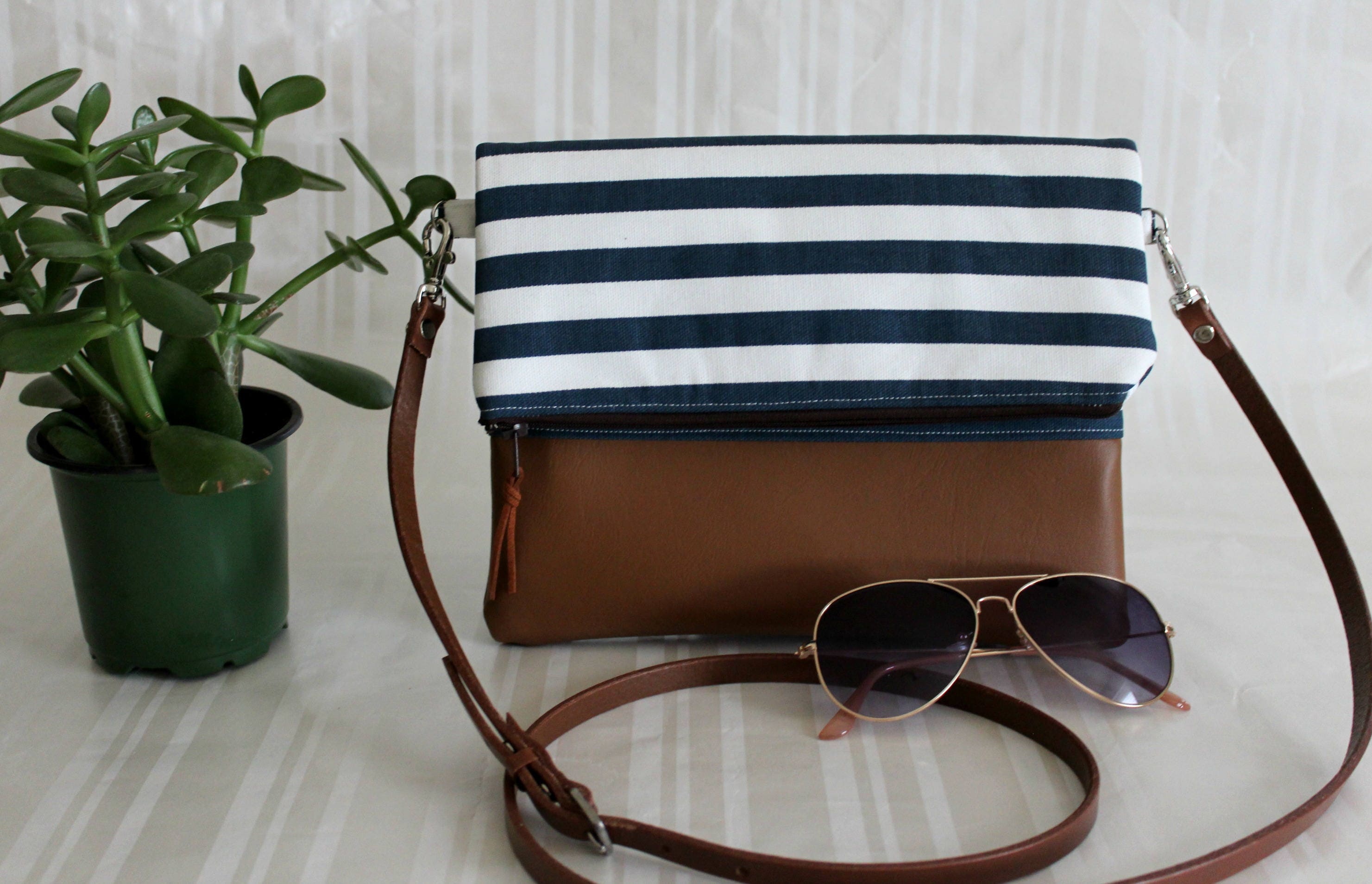 Foldover Crossbody Bag, Simple Crossbody Bag, JULIA Crossbody Purse ...