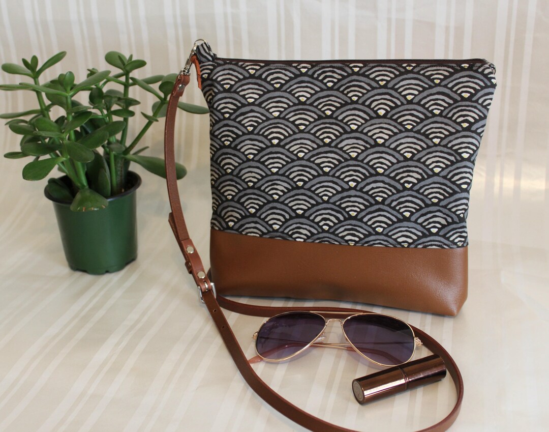 Crossbody Bag, Simple Crossbody Bag, Gray Black Crossbody Purse, Every ...