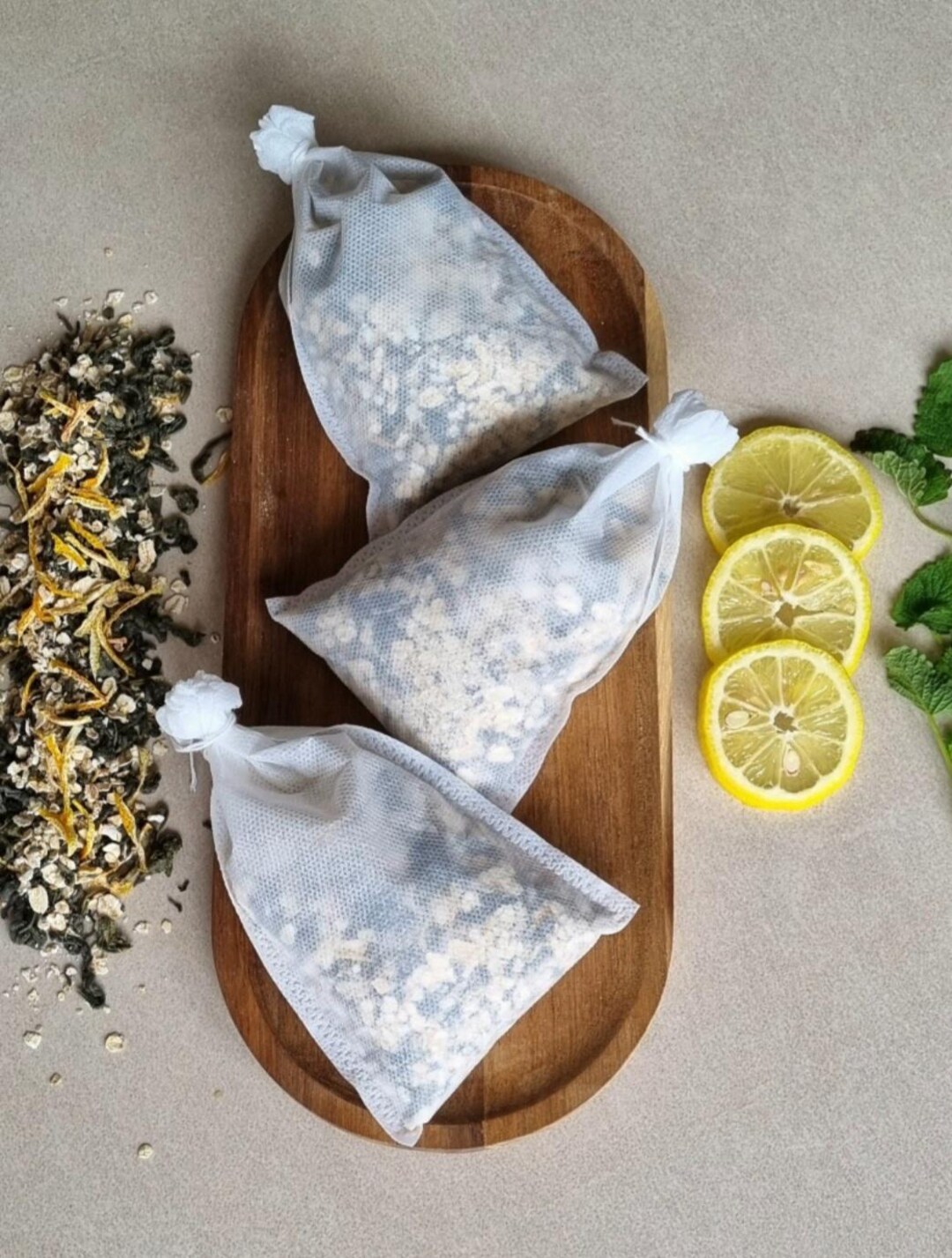 Natural Relaxing Bath Sachets – Sea Salts, Organic Plants and Essential ...