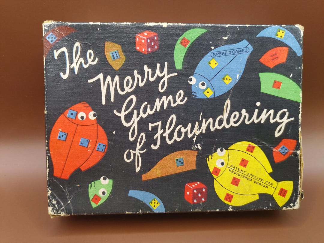 Original 1950s Spears Boxed Game the Merry Game of Floundering Fish ...