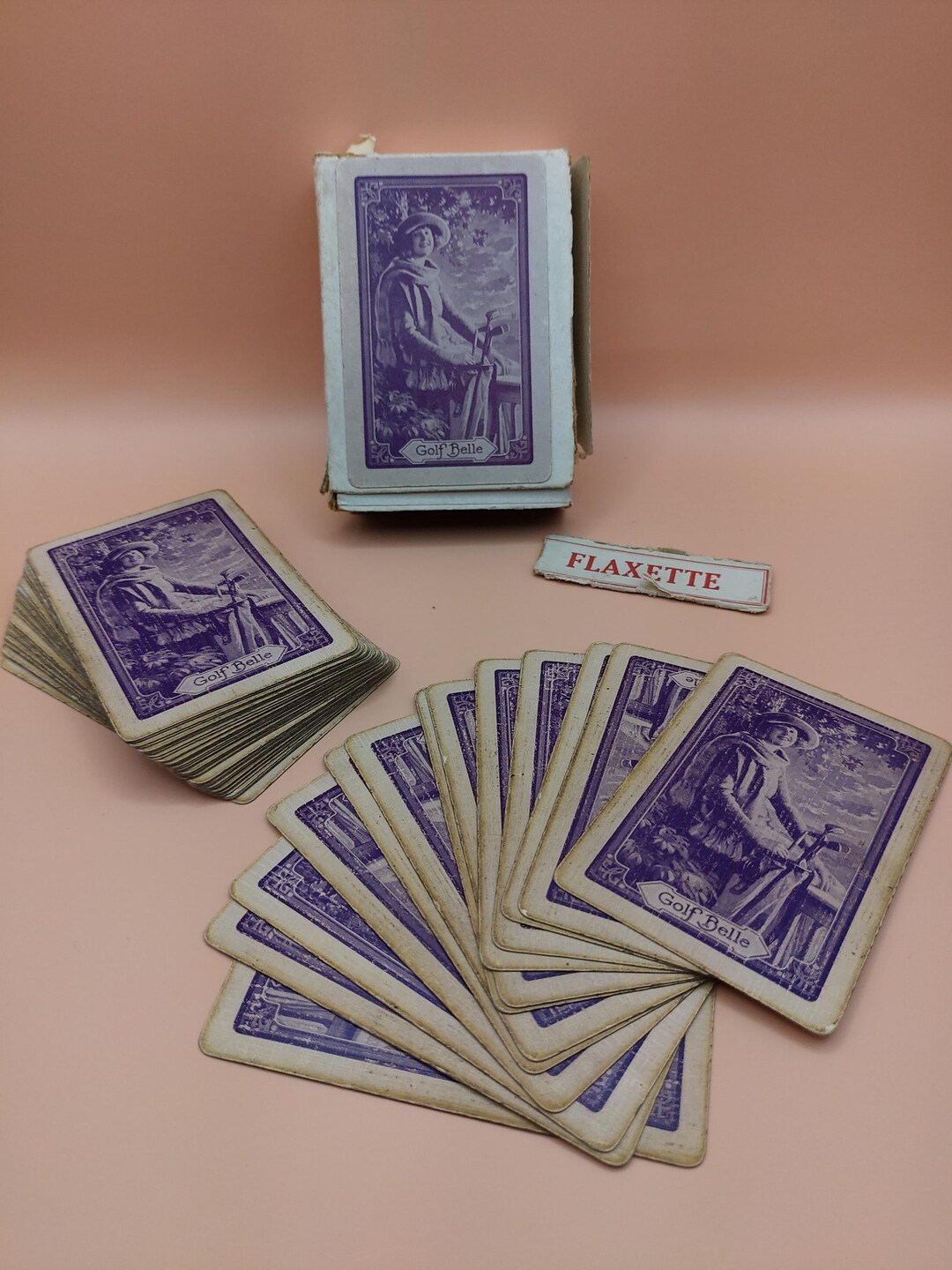 Standard Playing Card Company, 1920s Golf Belle Playing Cards Made USA ...