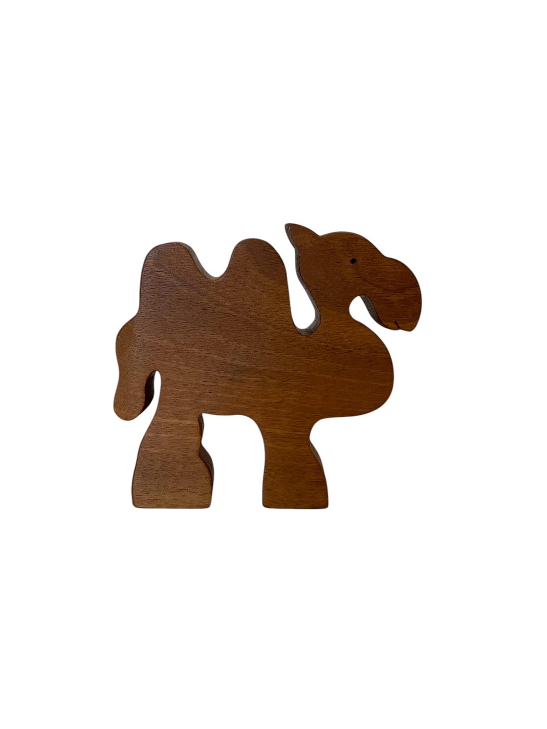 Handmade Wooden Camel Toy - Organic Natural Wood Animal for Kids Ages 2 ...