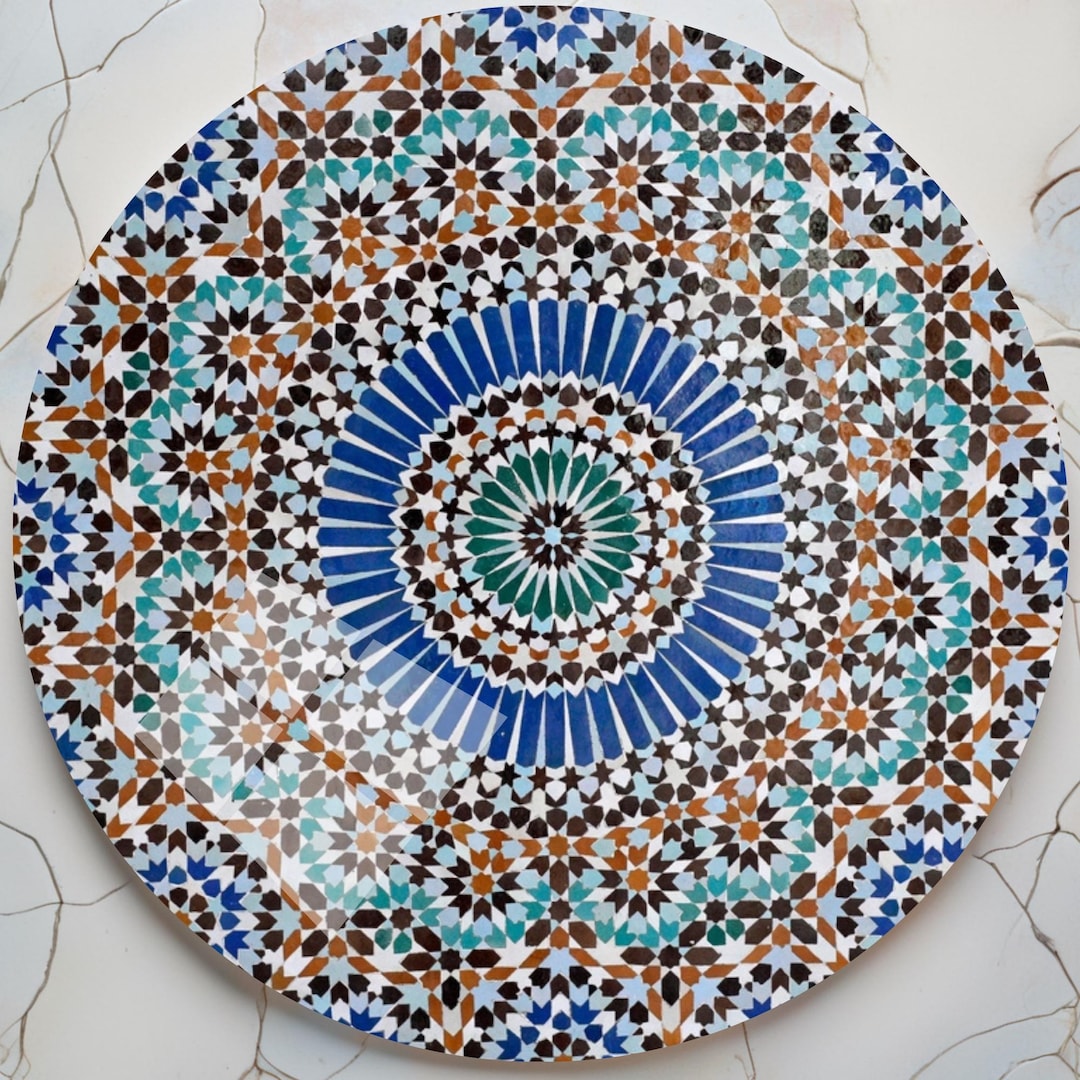 Moroccan Zellige Mosaic Tile, Islamic Geometric Design, Zellij Pattern ...