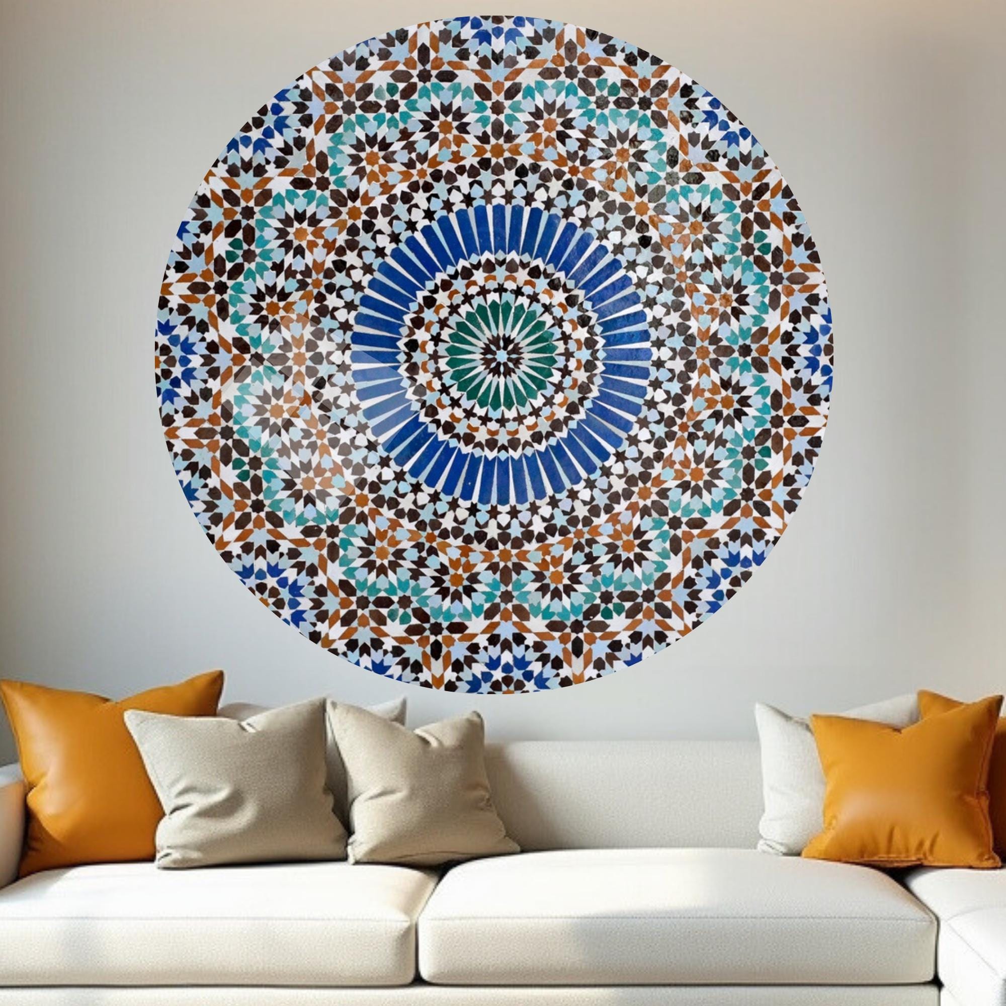 Moroccan Zellige Mosaic Tile, Islamic Geometric Design, Zellij Pattern ...