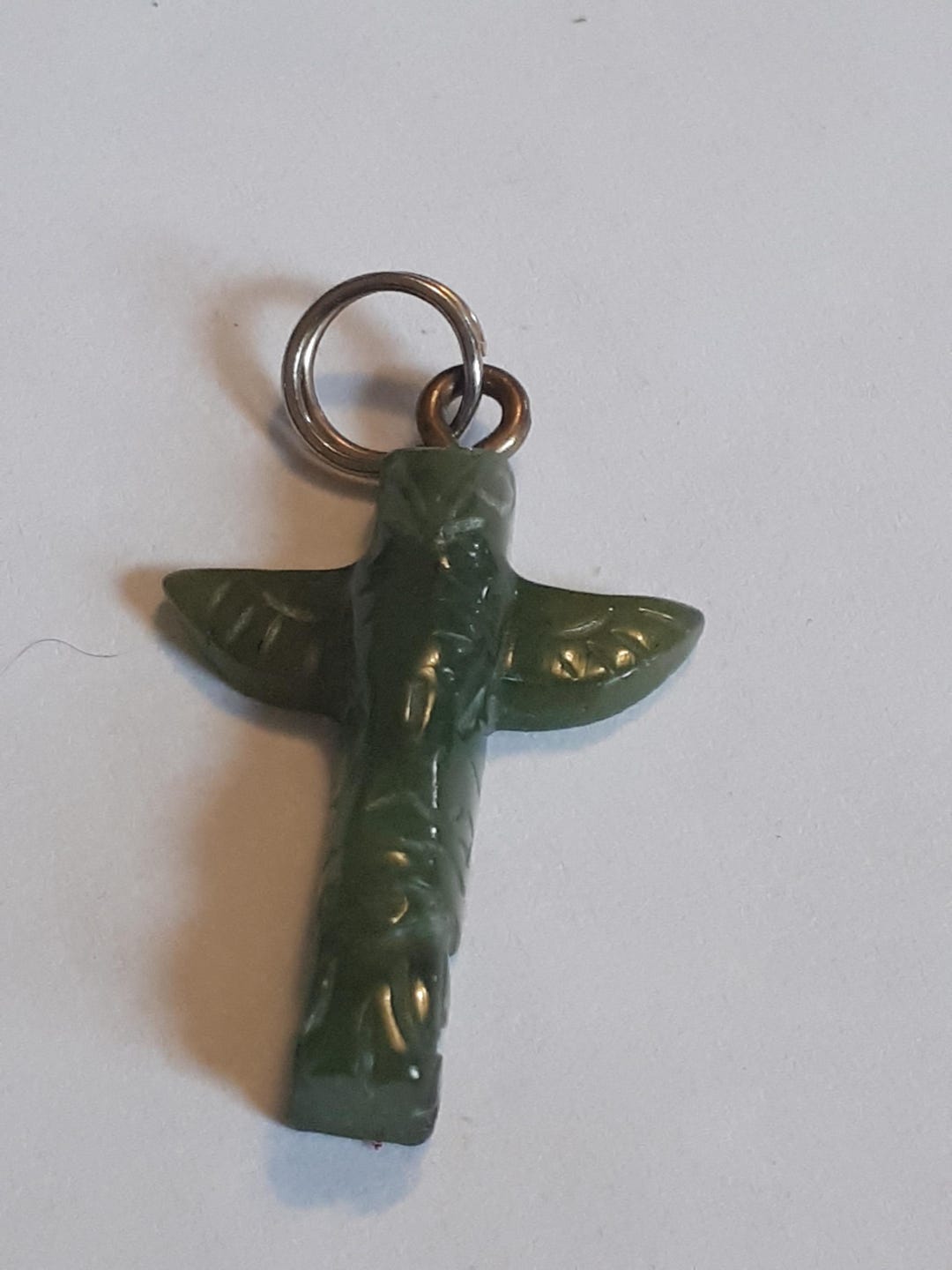 Hand Carved Genuine Jade Totem Pole Pendant - Etsy
