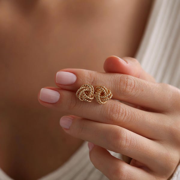 Love Knot Earring - Etsy
