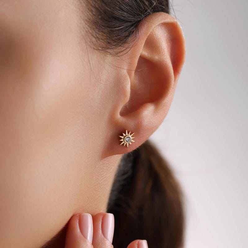 Sun Earrings - Etsy