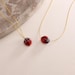 Handmade Murano Glass Ladybug Necklace, Cute Ladybug Necklace, Luck ...