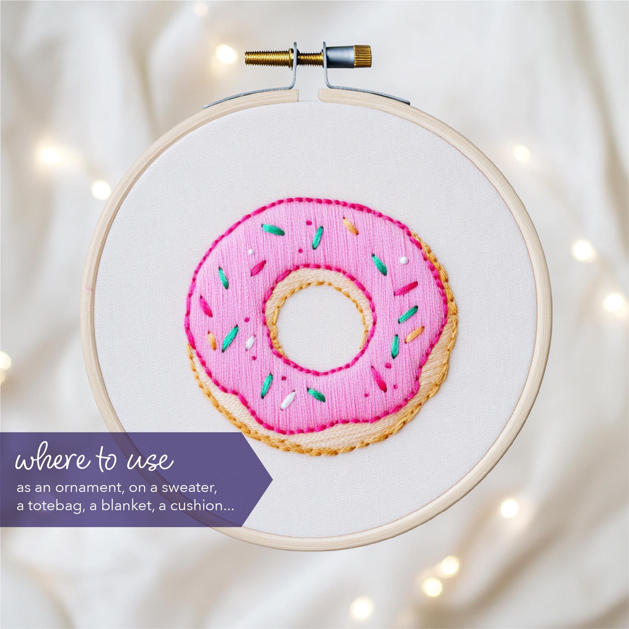 Donut Embroidery Design * Sprinkles Embroidery Design * Yummy ...