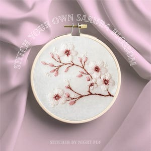 Sakura Embroidery Design * Cherry Blossom Embroidery File * Spring ...