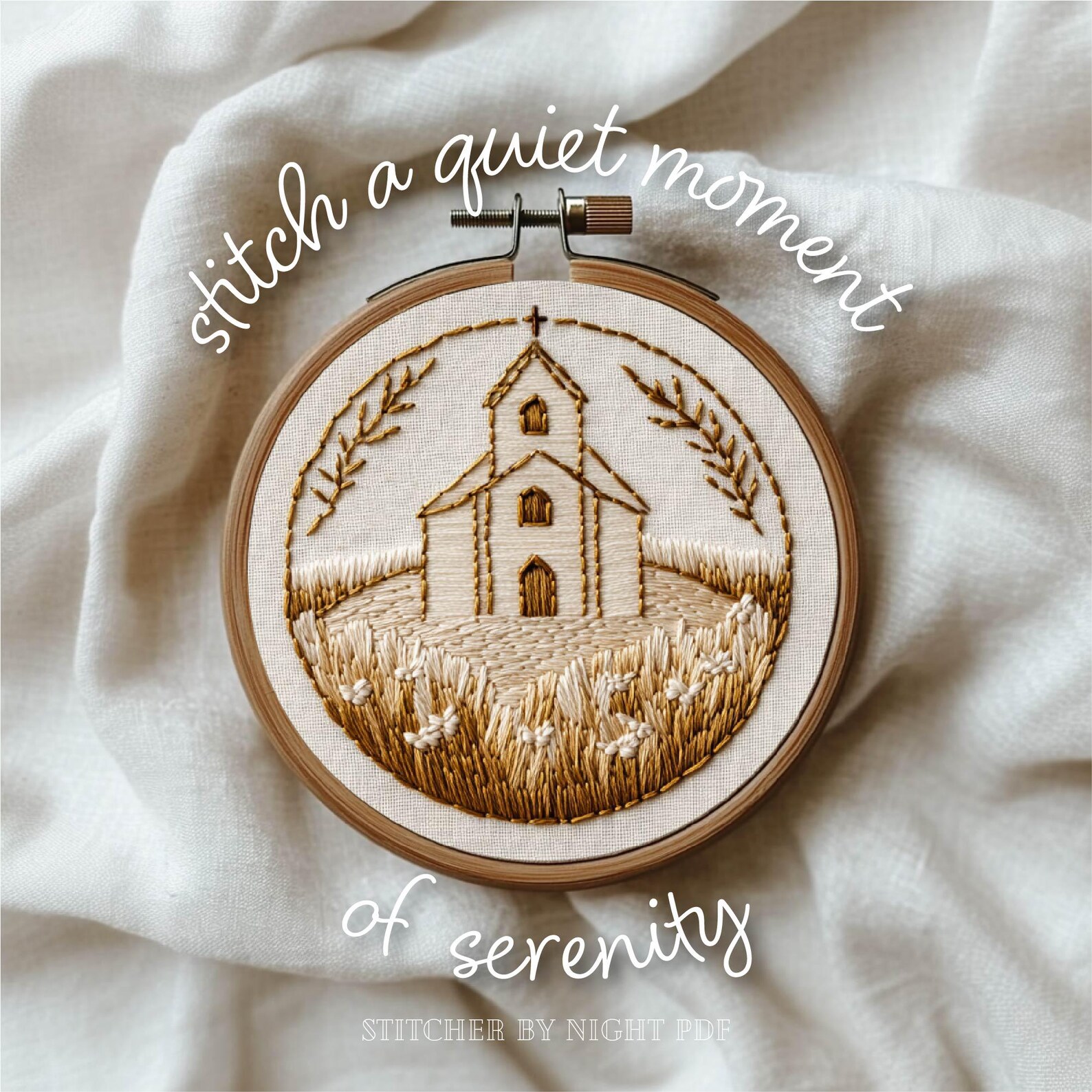Country Church Embroidery Design* Antique Church Embroidery * Catholic ...