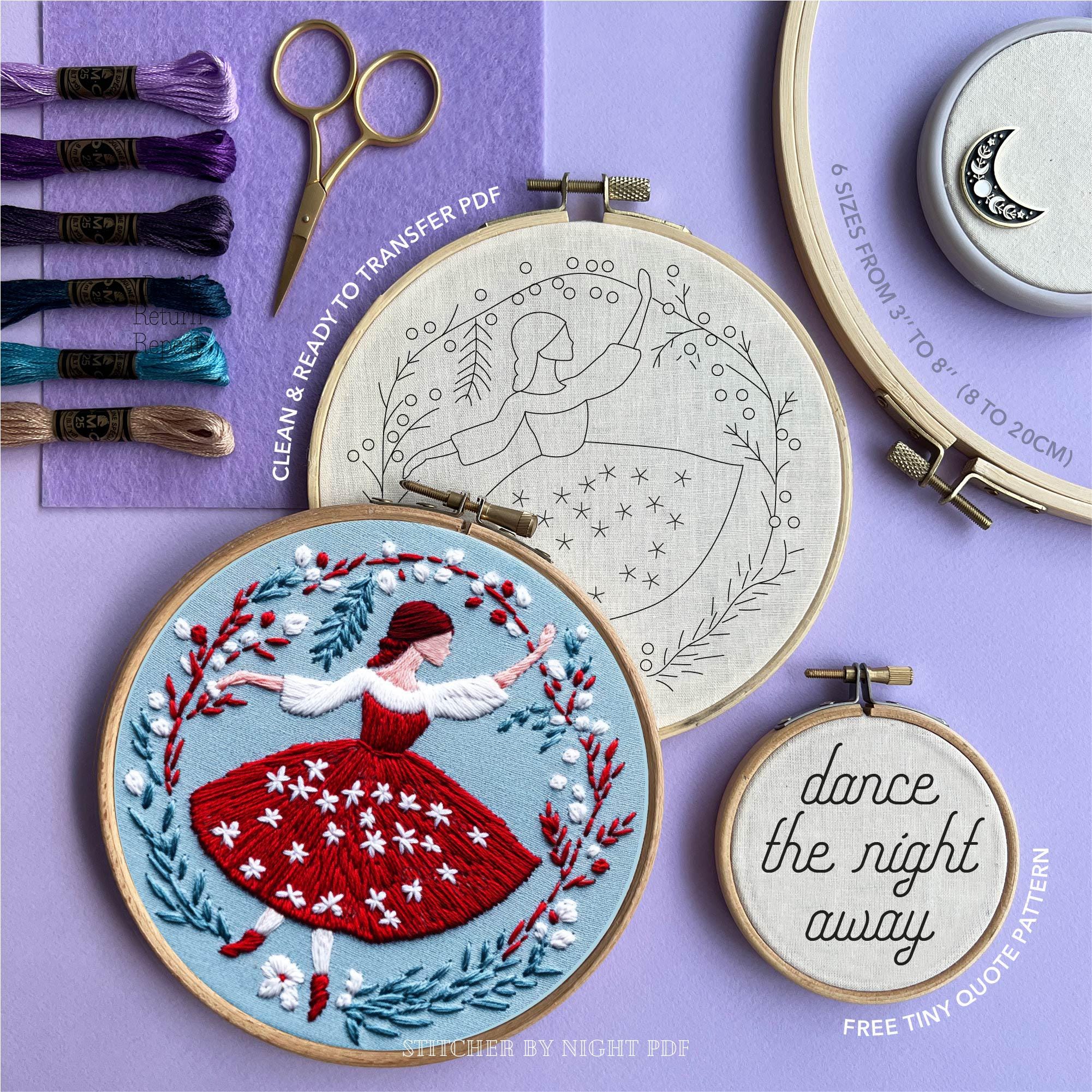 9 Ladies Dancing Embroidery Design * Twelve Days of Christmas Ornament ...