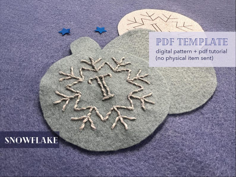 Snowflake Alphabet Embroidery Design Single Initial Embroidery Files ...