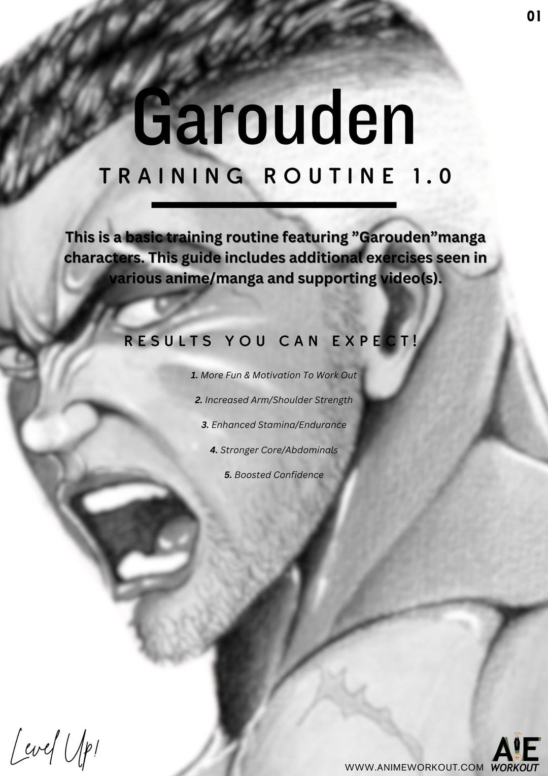 Garouden Training Routine 1.0 (anime Workout) - Etsy