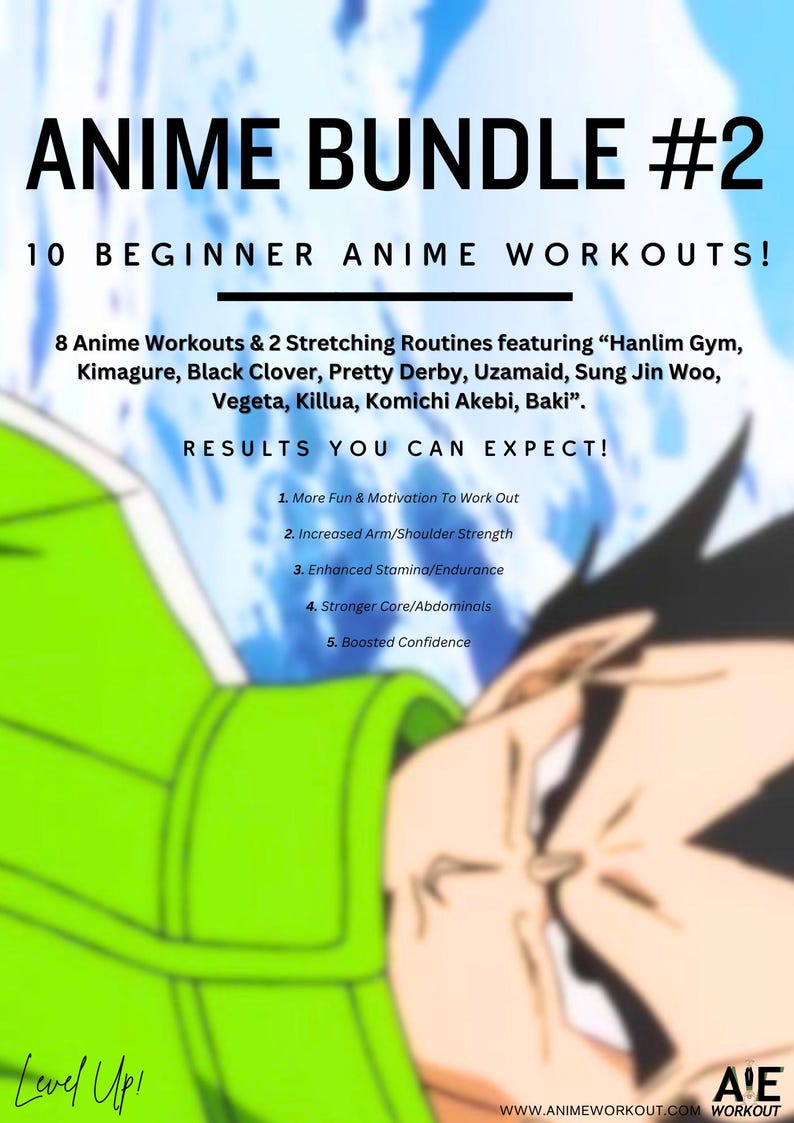 Anime Workout Bundle #2 (hanlim Gym, Kimagure, Black Clover, Pretty ...
