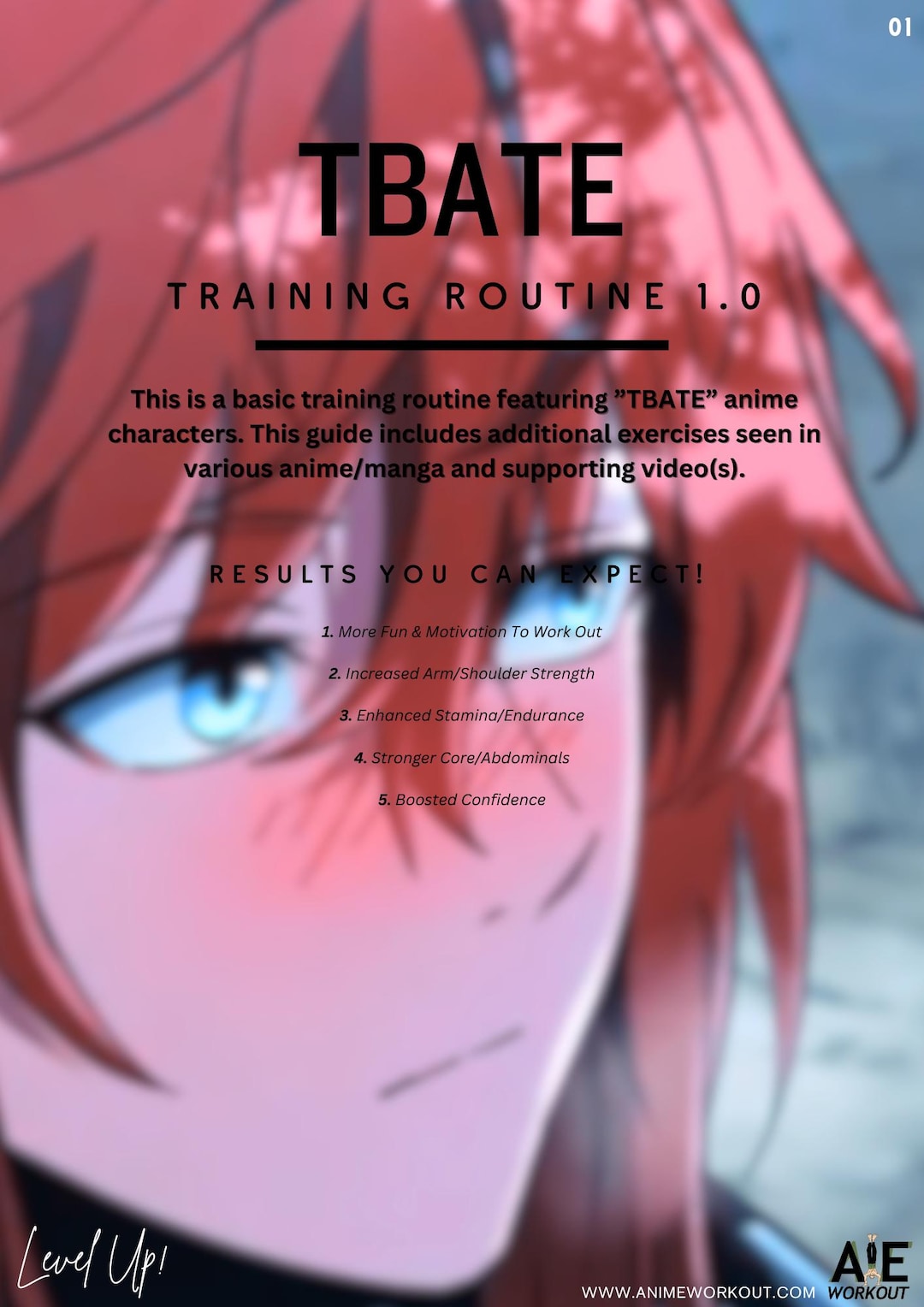 TBATE Training Routine 1.0 (anime Workout) - Etsy
