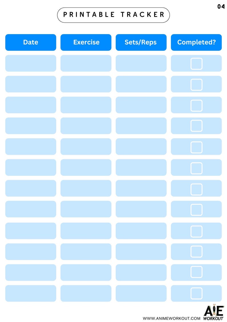 Hajime No Ippo Training Routine 2.0 (anime Workout) - Etsy