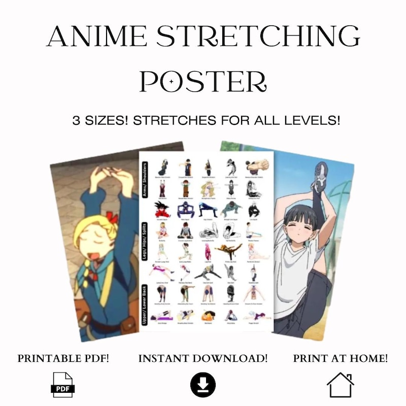Stretching Poster - Etsy