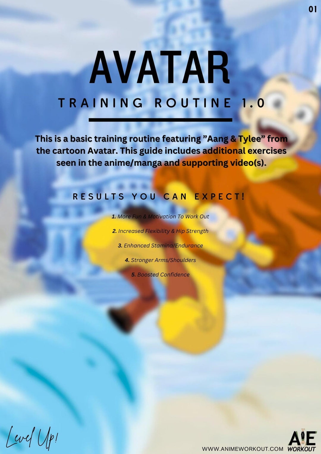The Avatar Training Routine 1.0 (anime Workouts) - Etsy