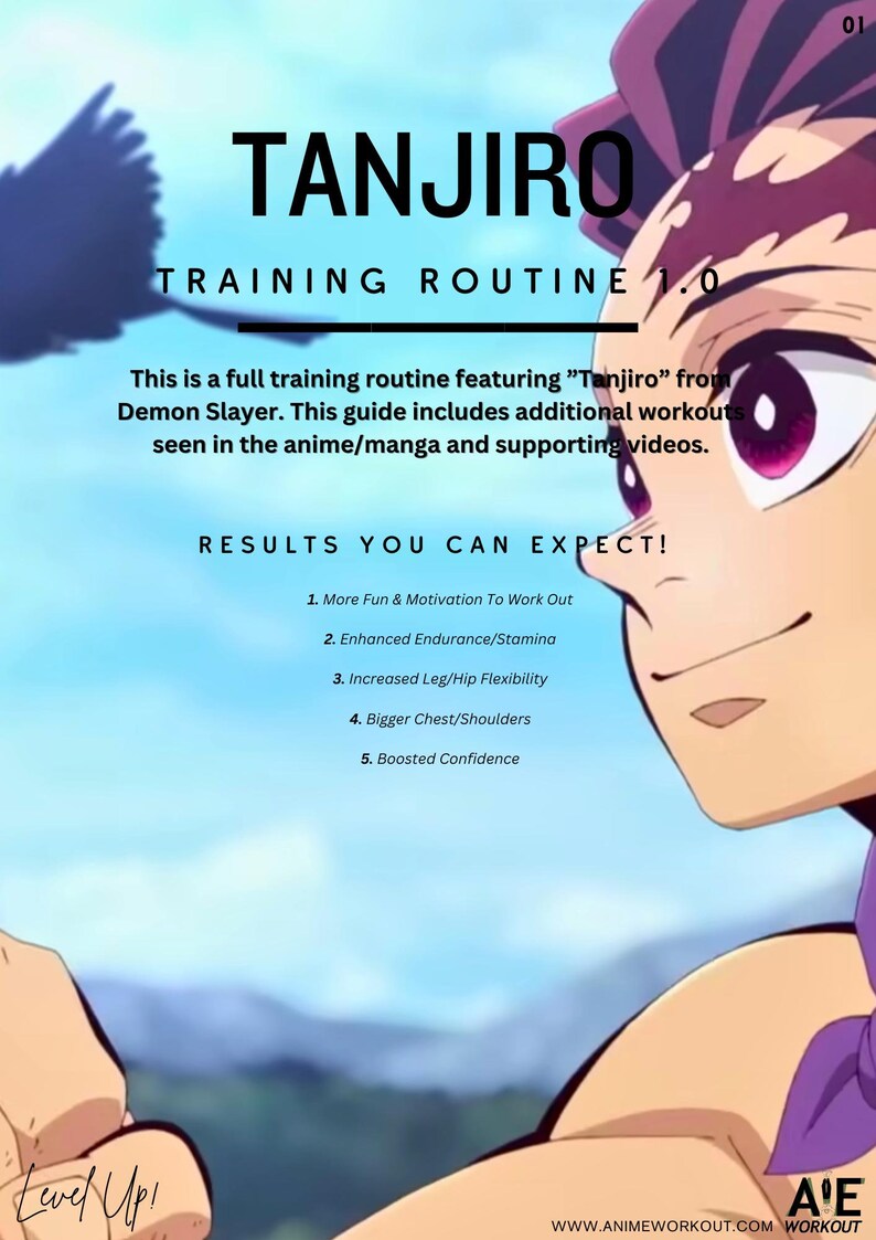Tanjiro Training Routine 1.0 (anime Workout) - Etsy