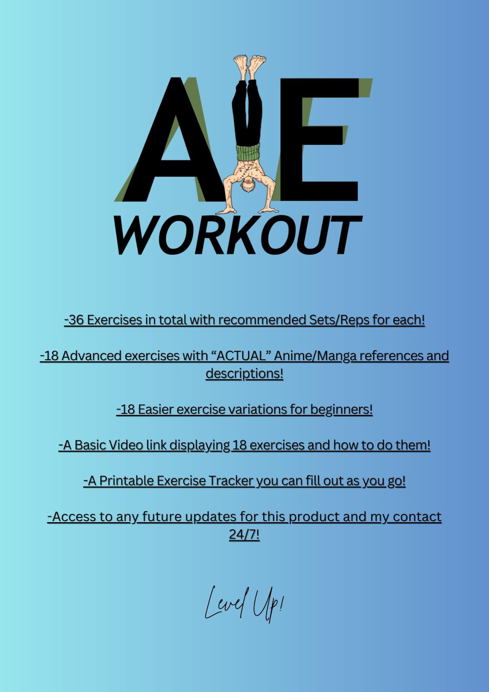 The Avatar Training Routine 1.0 (anime Workouts) - Etsy
