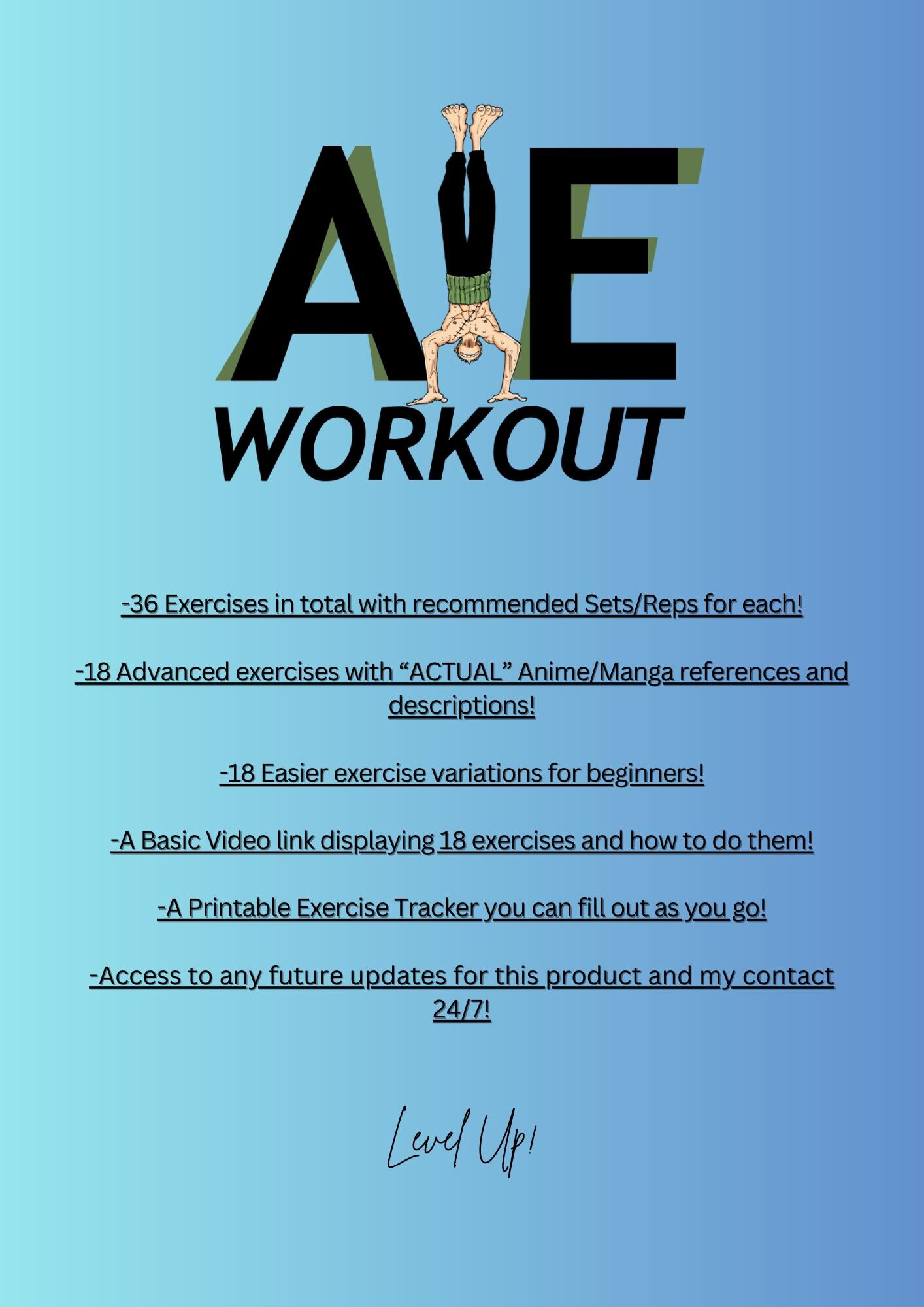 The Avatar Training Routine 1.0 (anime Workouts) - Etsy