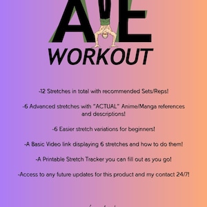 Toji Stretching Routine 1.0 (anime Workout) - Etsy