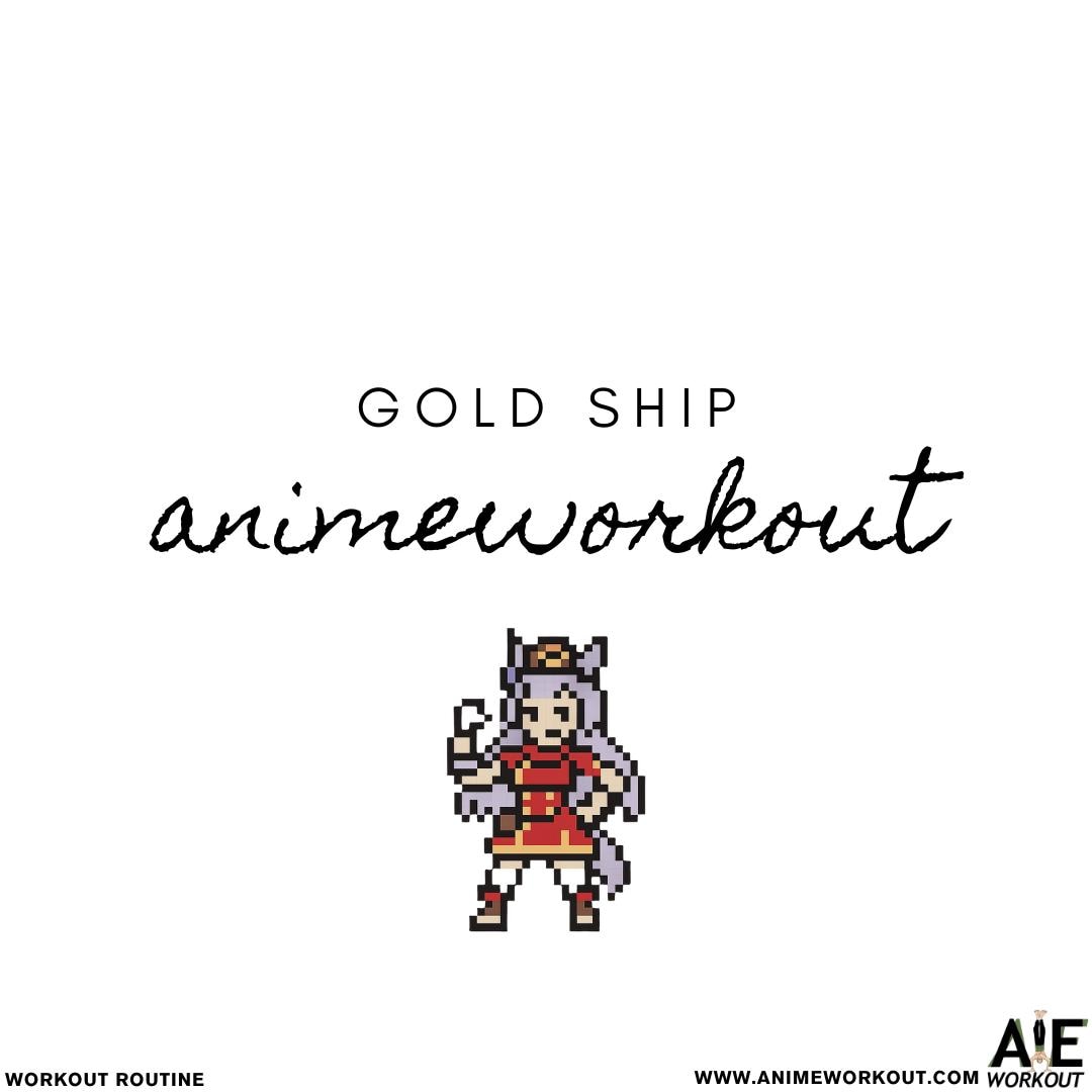 Gold Ship Uma Musume Training Routine 1.0 (anime Workout) - Etsy
