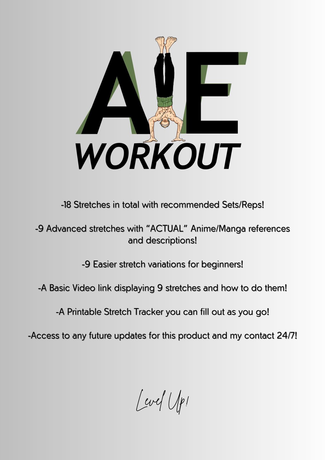 Baki Stretching Routine 1.0 (anime Workout) - Etsy