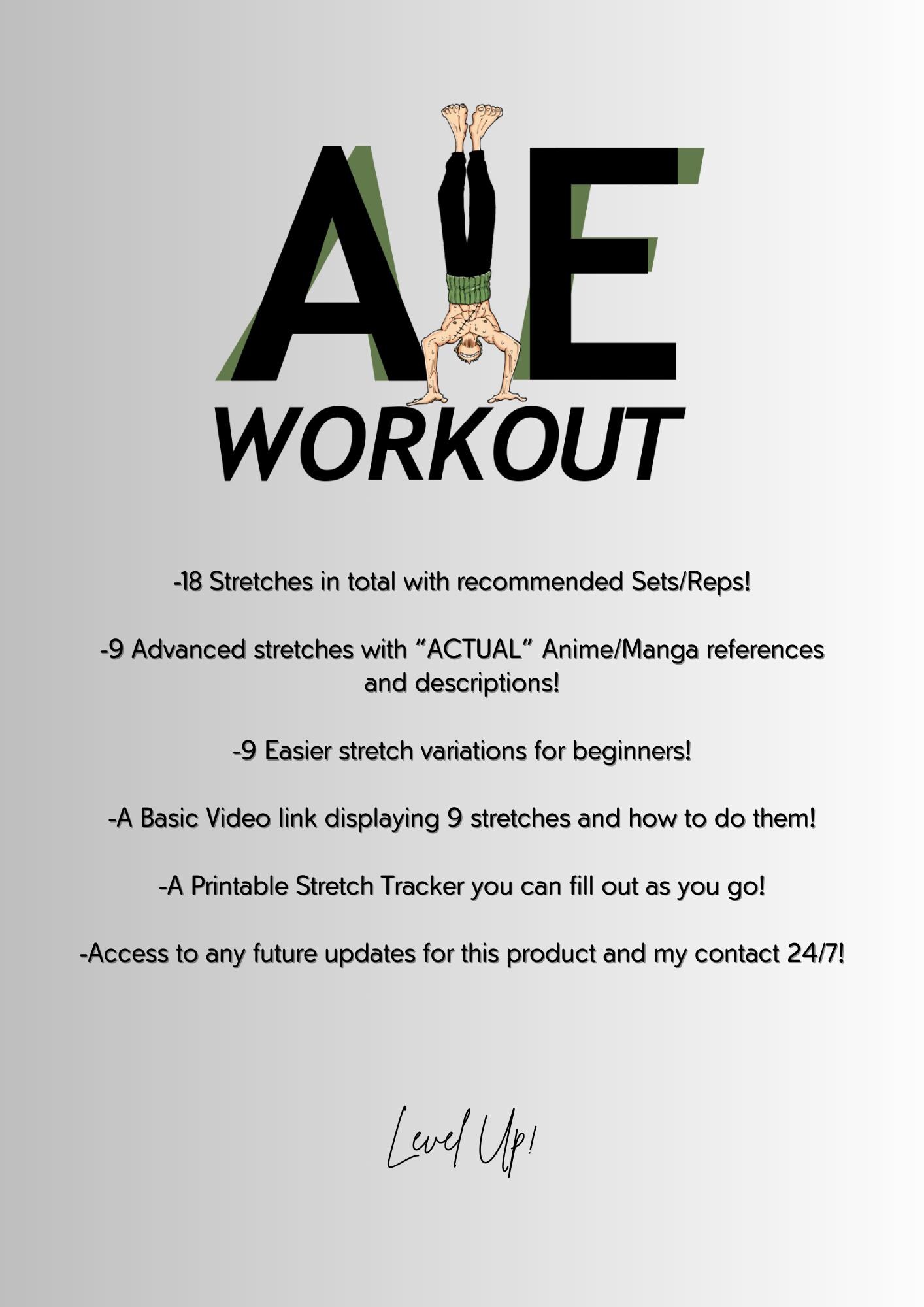 Baki Stretching Routine 1.0 (anime Workout) - Etsy