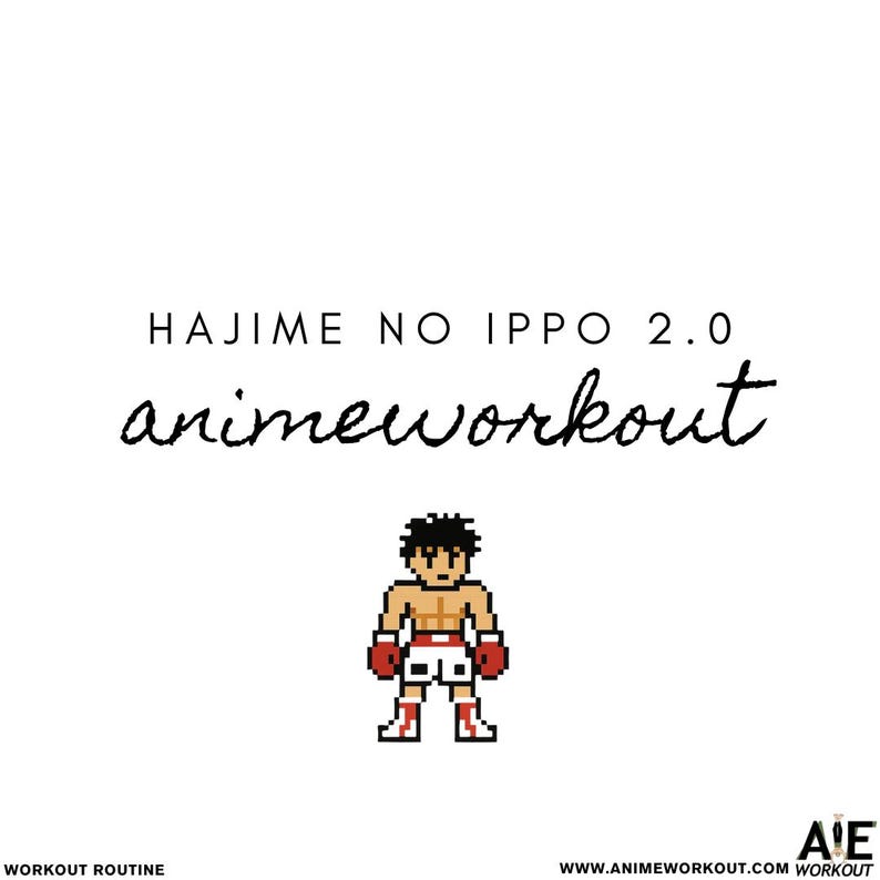 Rutina de entrenamiento de Hajime No Ippo 2.0 (Entrenamiento de anime ...